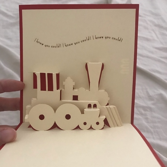 Office | New Handcrafted Train Pop Up Card | Poshmark